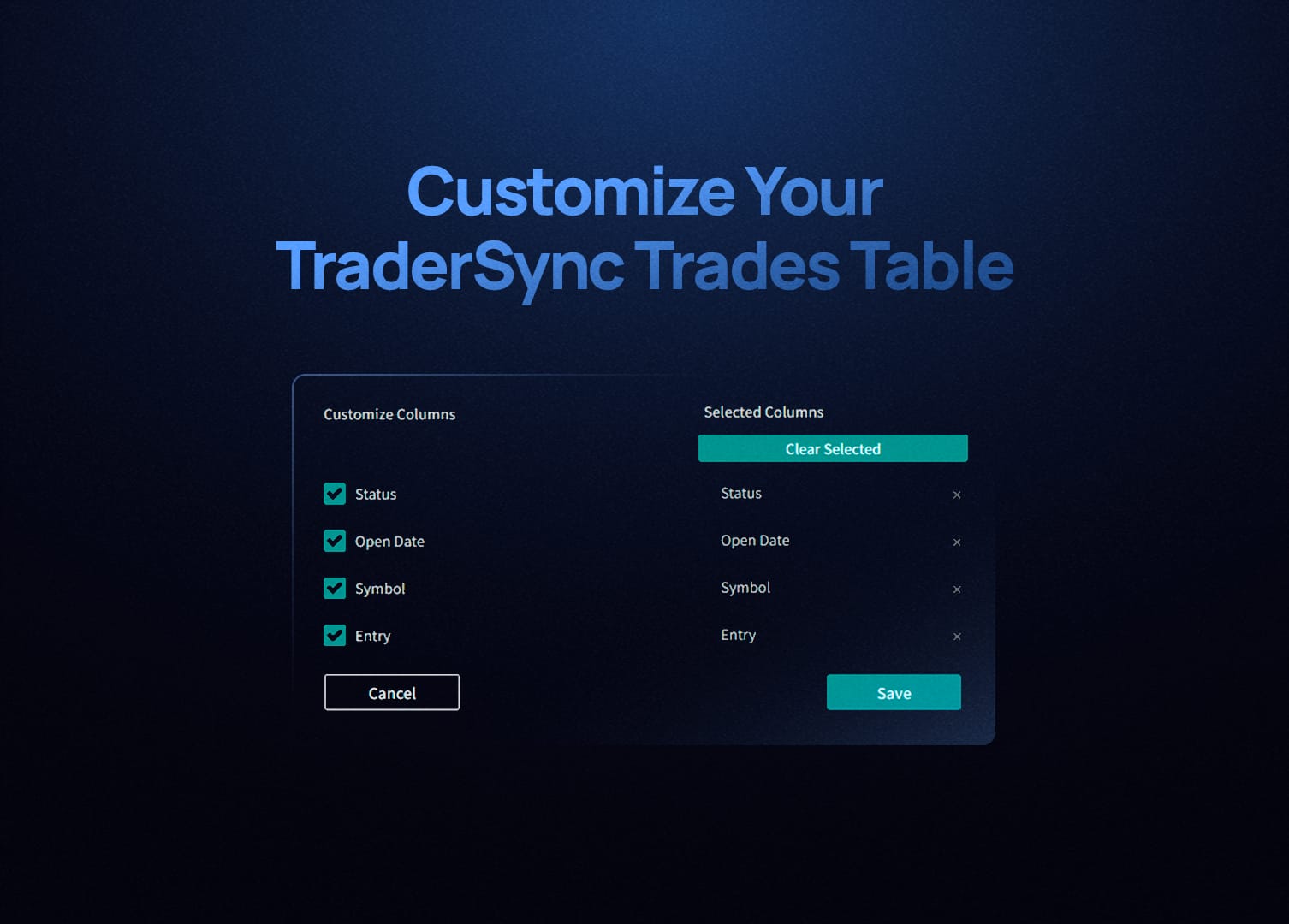 Adding and Managing Trades - TraderSync